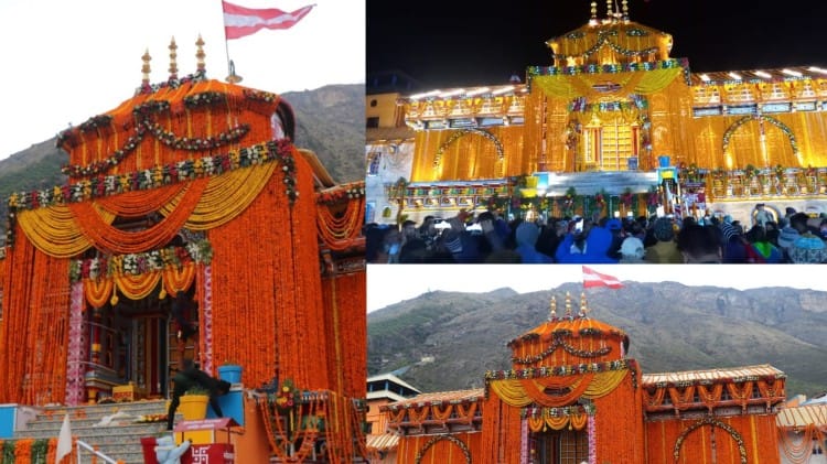 Badrinath Temple Decorated With 20 Quintals Of Flowers, Grand Pictures ...