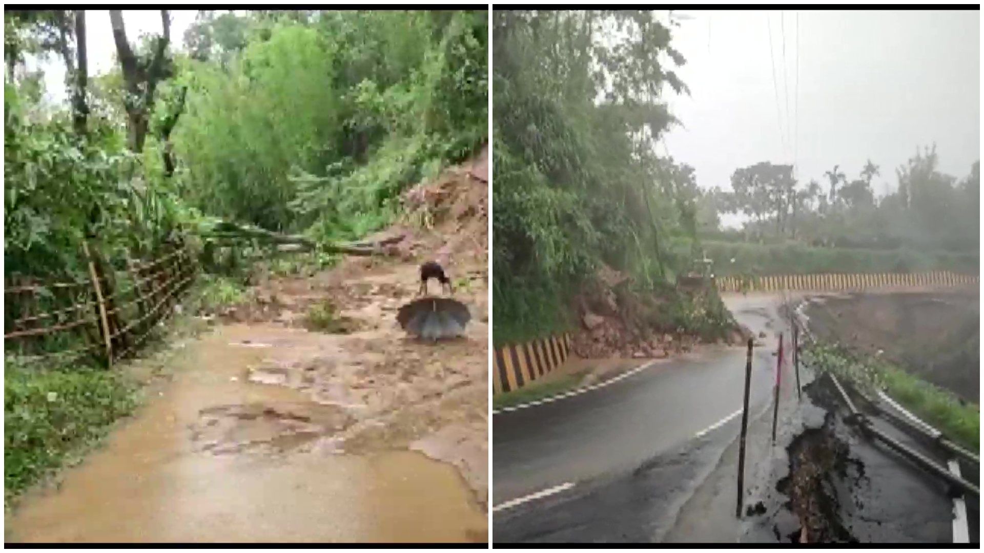Incessant Rains Triggered Landslides In Several Parts Of The Dima Hasao ...