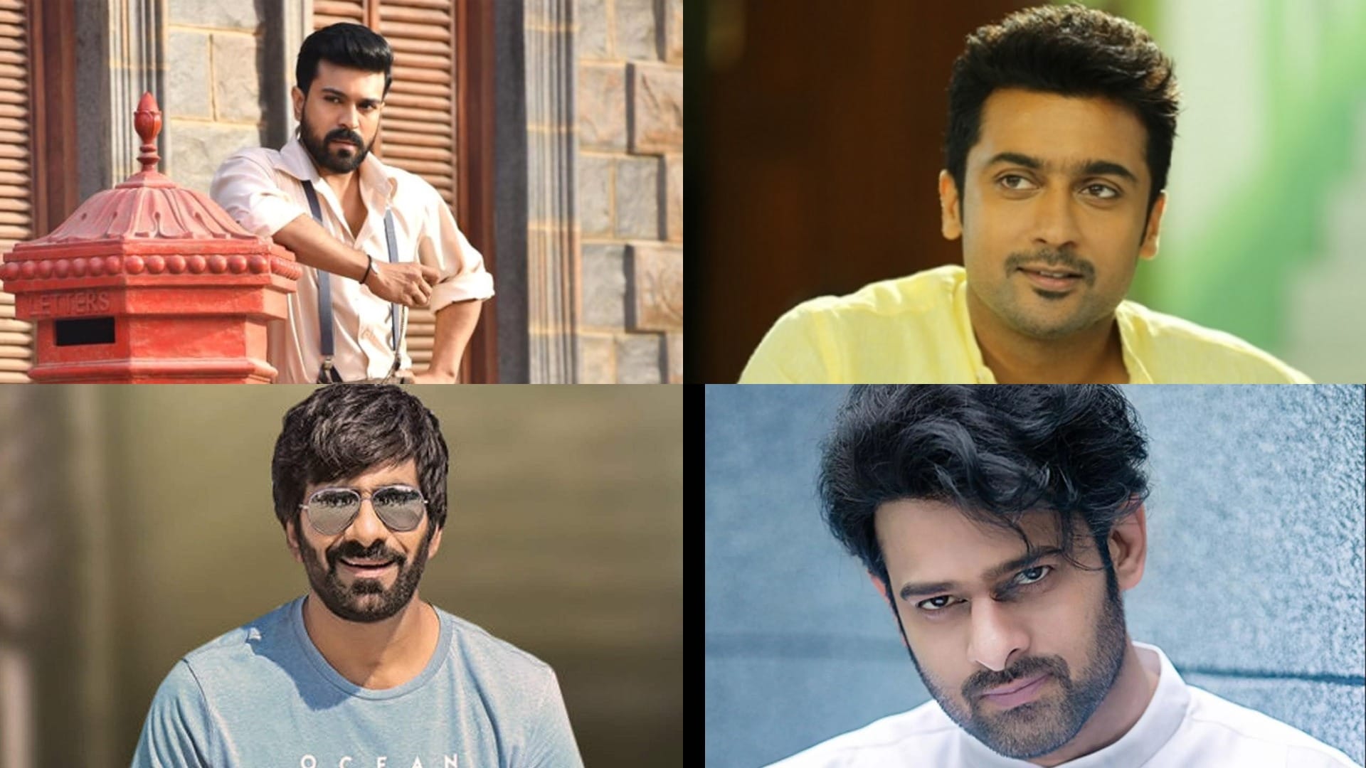 South Superstar Prabhas Surya Ram Charan Ravi Teja Last Film Was Flop ...