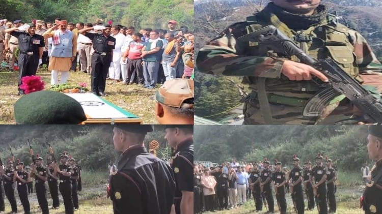 Funeral Of Soldier Rakesh Kumar Hamirpur With Military Honors - Amar ...