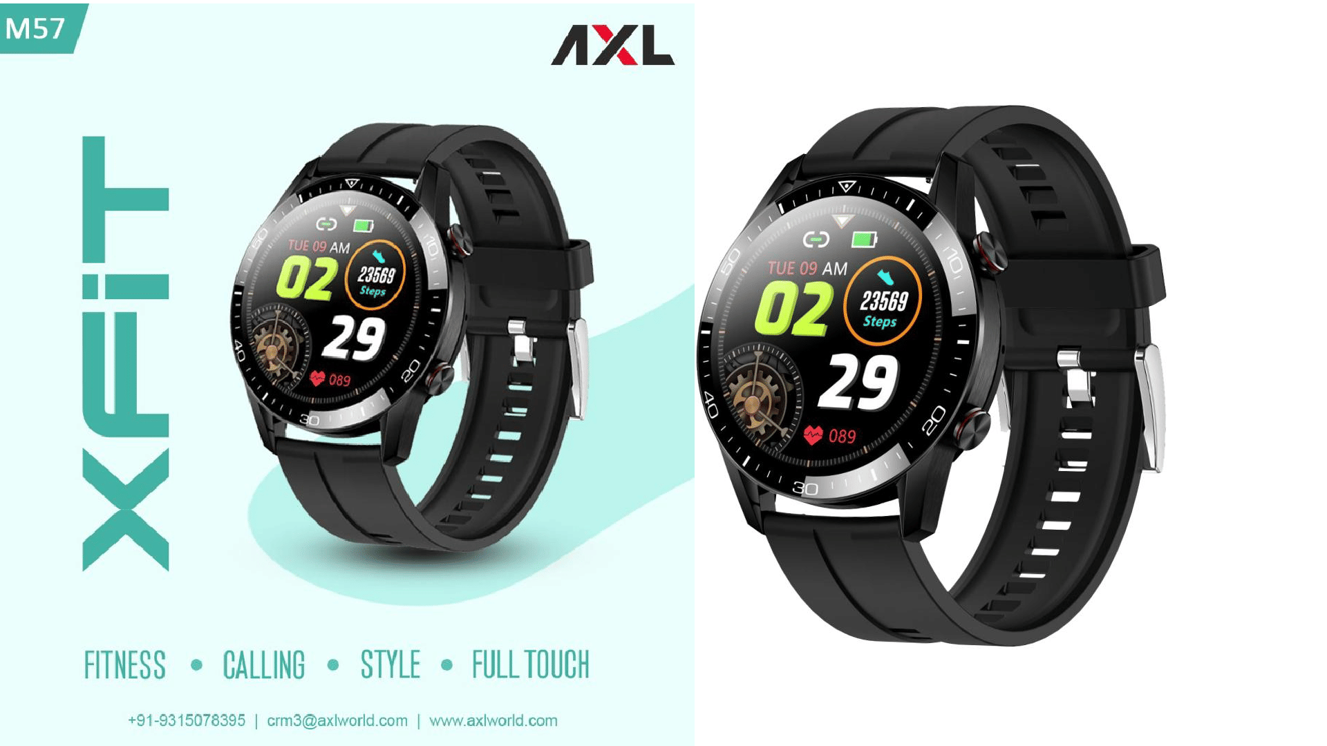 Axl X Fit M57 Smartwatch Launched In India With Calling Functions ...