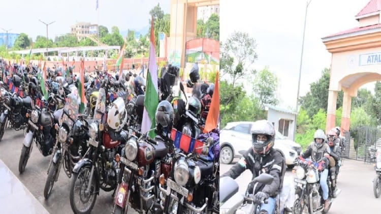 Freedom Bike Ride Rally Of Amar Ujala And Ic University Reached Baddi ...