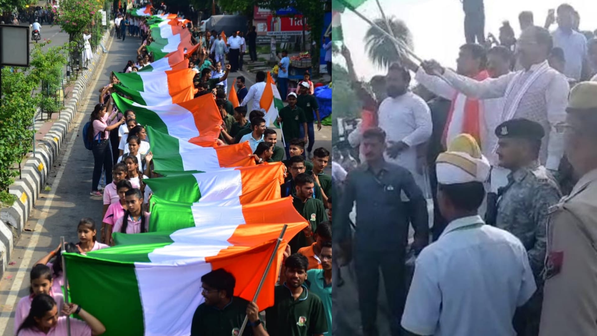 1200 Feet Tiranga Yatra In Lucknow. - Amar Ujala Hindi News Live - 1200 ...