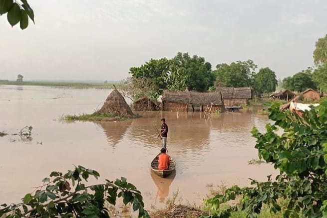 The Water Reached The Ganges, Brahmapuri And Ravali On The Boom ...
