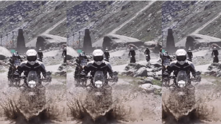 Royal Enfield Himalayan 450:आरई हिमालयन 450 टेस्टिंग के दौरान फिर आई ...