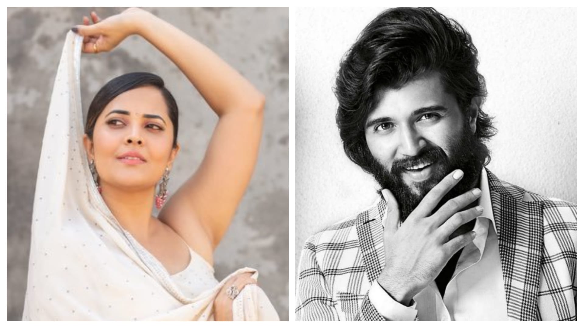 Pushpa The Rise Actress Anasuya Bharadwaj Warned Liger Actor Vijay ...