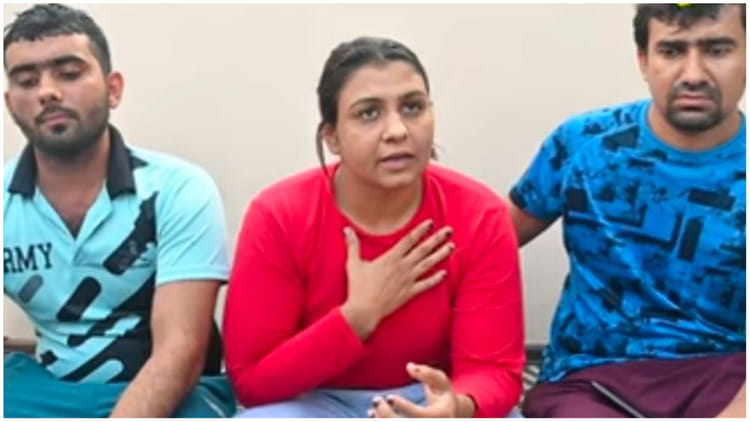 Rohtak:पति की मौत के मामले में जांच से संतुष्ट नहीं पदक विजेता पहलवान ...