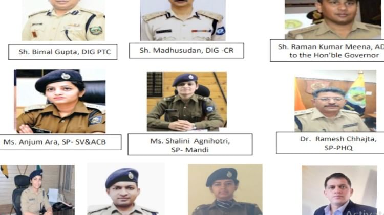 Himachal Police:डीआईजी बिमल गुप्ता, मधुसूदन समेत 112 अधिकारियों और कर्मचारियों को डीजीपी डिस्क ...