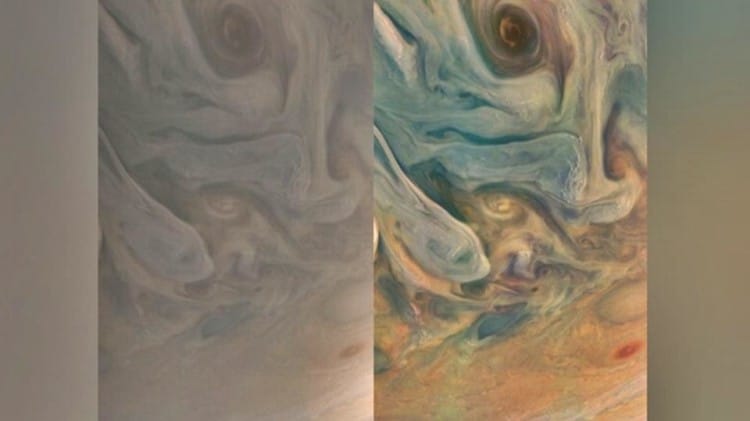 Jupiter Changed Color Beautiful Pictures Came From Space Nasa Juno ...