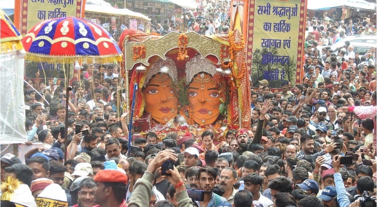 नंदा देवी महोत्सव:शोभायात्रा में लगे मां नंदा-सुनंदा के जयकारे, विदाई ...