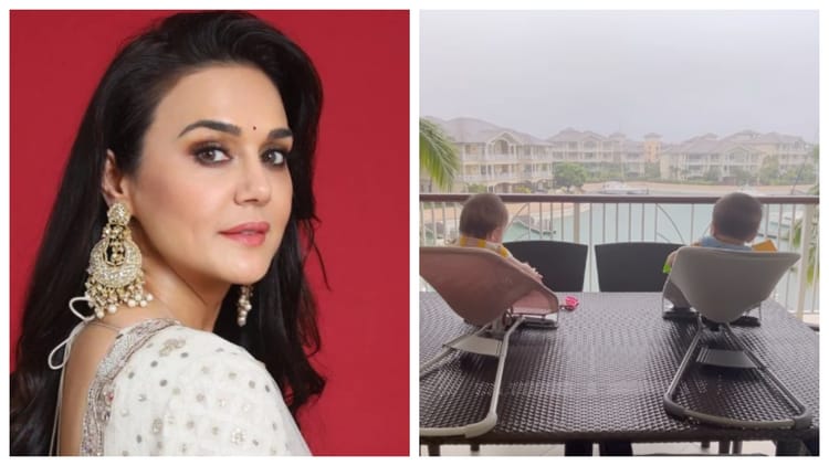 Preity Zinta Shares A Video Of Her Twins Enjoying First Rain Dia Mirza ...