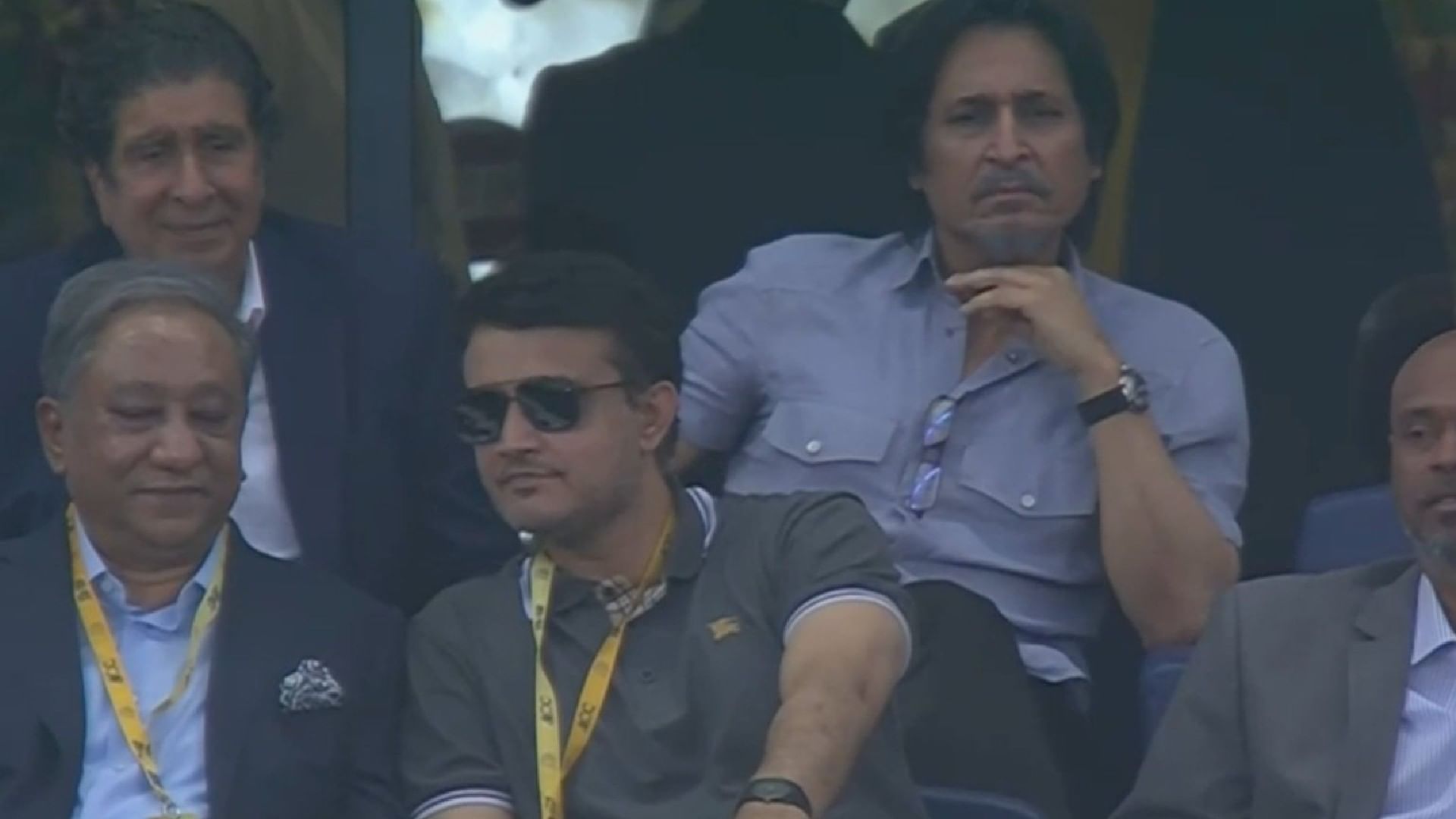 Bcci Chief Sourav Ganguly And Pcb Chief Ramiz Raja Reached Dubai Stadium To Watch Pak Vs Sl ...
