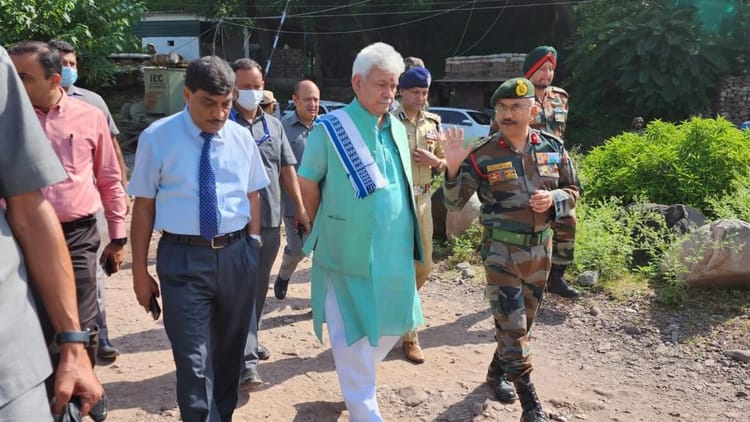 Lg Manoj Sinha Visit Border Areas Poonch Said Development Of Border ...