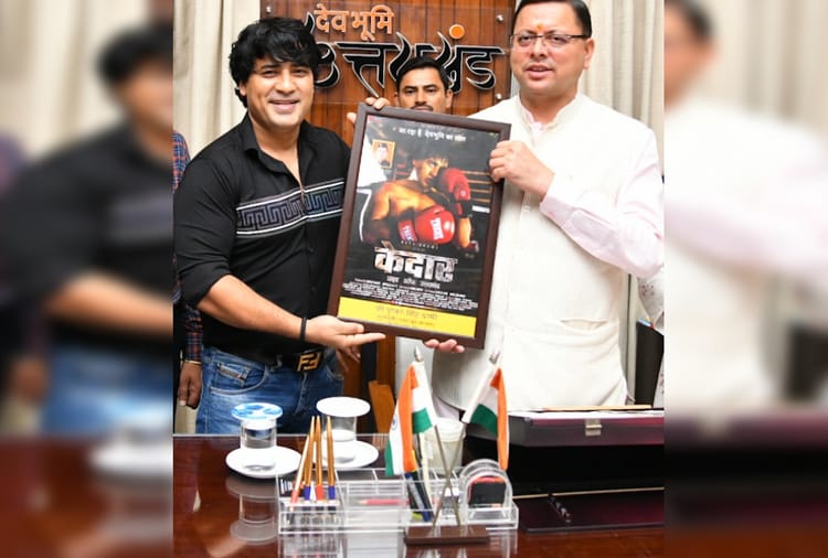 Uttarakhand News: Kedar Movie Actor Deva Meets Cm Pushkar Singh Dhami ...