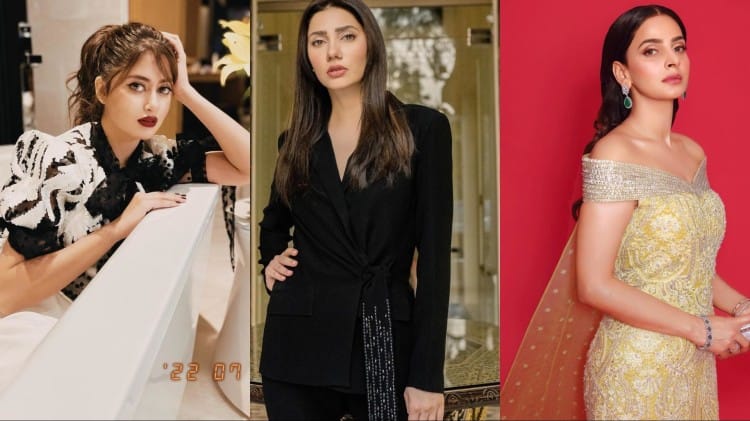 Pakistani Bold Actresses Mahira Khan Saba Qamar Sajal Ali Left ...
