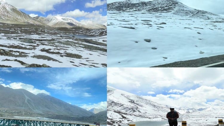 Snow Shinkula Pass:सैलानियों ने निहारा बर्फ से लकदक शिंकुला दर्रा ...