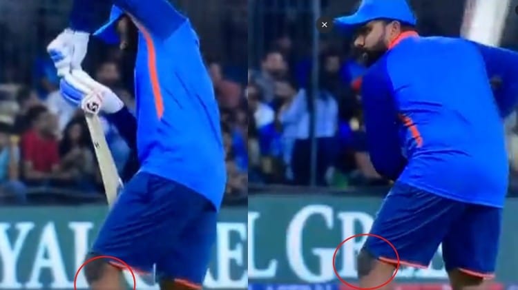 Is Rohit Sharma Suffering From Injury Before T20 World Cup His Black ...