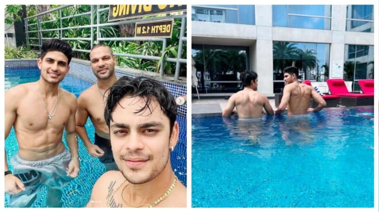 Ind Vs Sa: Shikhar Dhawan, Shubman Gill, Ishan Kishan Swimming Pool ...
