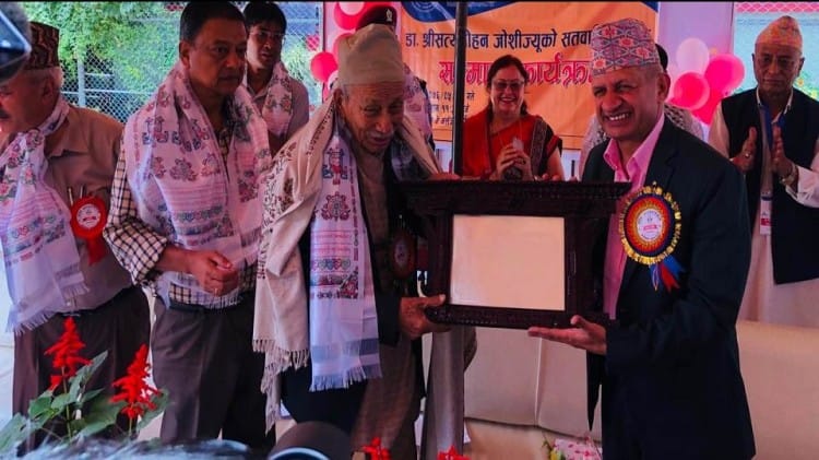 Nepal Veteran Historian, Honoured As Shatabdi Purush, Satya Mohan Joshi ...