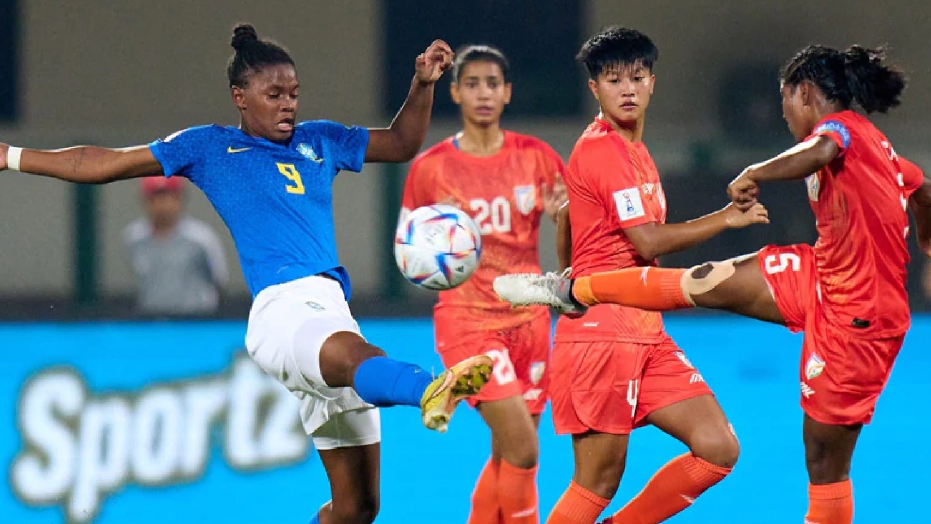 Fifa U-17 Women's World Cup:ब्राजील ने भारत को 5-0 से हराया, टीम इंडिया ...