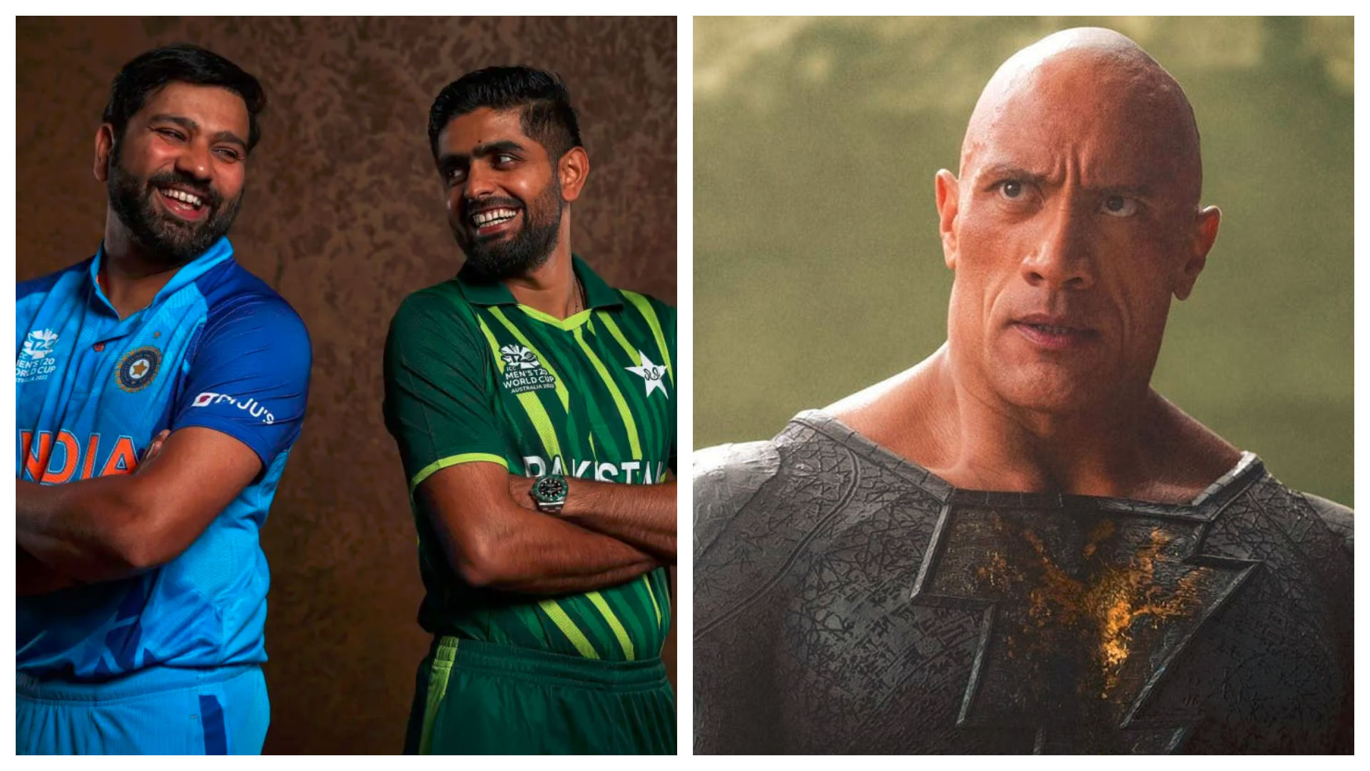 Ind Vs Pak T20 World Cup 2022 Wwe The Rock Black Adam Actor Dwayne ...