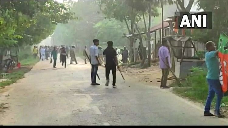 Congress & Bjp Workers Clash At Bishalgarh Constituency Sepahijala ... Congress & Bjp Workers Clash At Bishalgarh Constituency Sepahijala ...