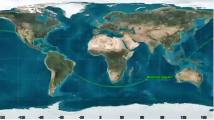 Isro:इसरो के रिसैट-2 ने पृथ्वी के वायुमंडल में संभावित प्रभाव बिंदु पर ...