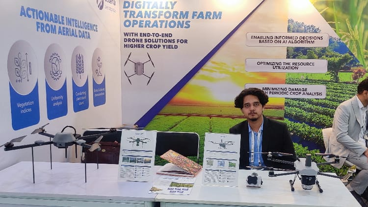 Agro Tech Expo:ज्यादा जमीन पर खेती की लागत कम करेगा ड्रोन, कई दिनों का ...