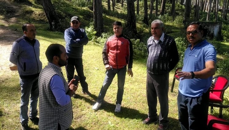 Survey For Stadiam - Almora News - रानीखेत में खेल स्टेडियम की मांग को ...
