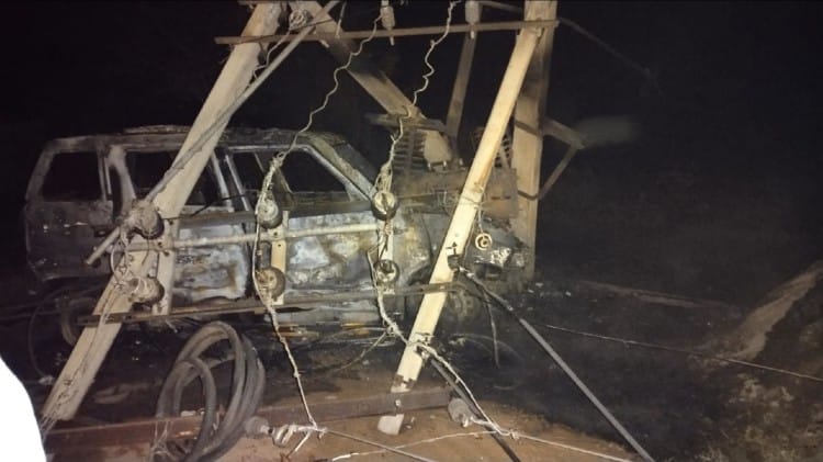 Vehicle Caught Fire After Hitting Electric Transformer In Mahendragarh ...