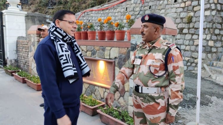 Cm Dhami Morning Walk In Lbs Academy Campus Interacted With Itbp Jawans ...
