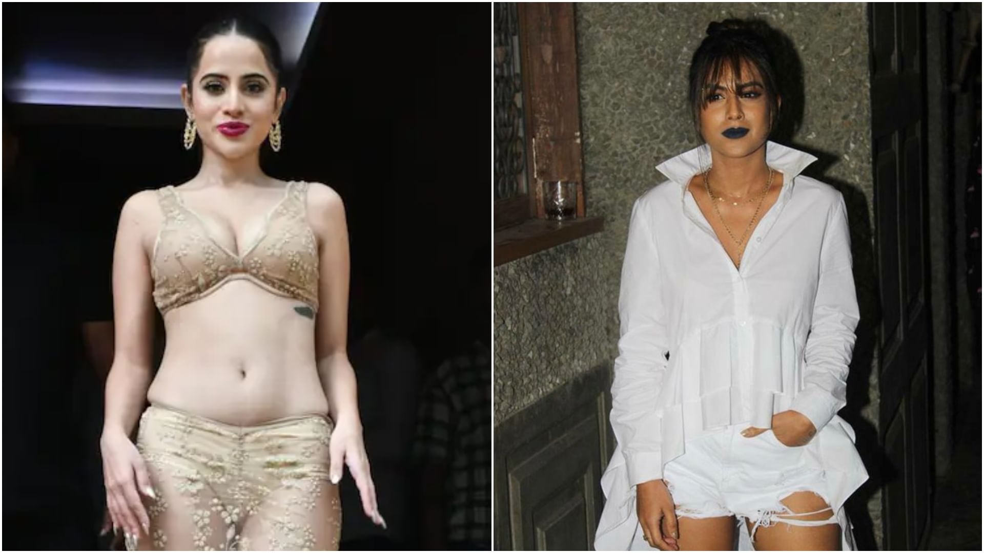 Tv Actress Who Get Trolled For Their Bold Look Urfi Javed Nia Sharma Rakhi Sawant ...