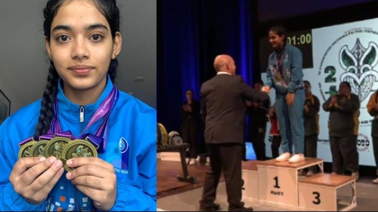 Shivpuri Muskan Sheikh Won Four Gold Medals In New Zealand Cm And ...