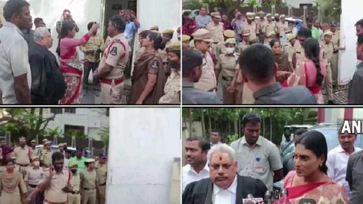 Ysrtp Chief Ys Sharmila Says Police Stopping Her From Going To The High Court - Amar Ujala Hindi ...