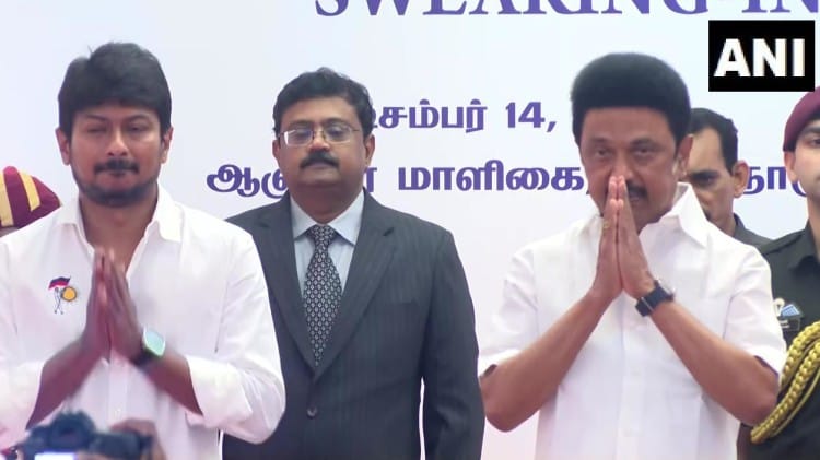 Tamil Nadu Cm Mk Stalin Son Udhayanidhi Stalin Sworn-in As Minister By ...