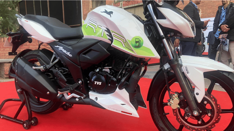 Indian Bike Maker Tvs Auto Showed The First Flex Fuel Technology Bike ...