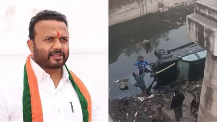 Bjp Mla Jaykumar Gore Met With An Accident On The Pune-pandharpur Road In Satara District Near ...