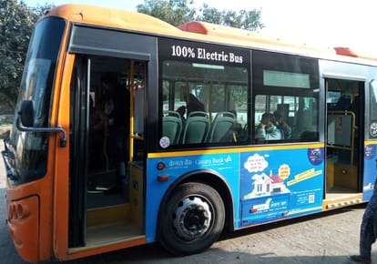 Electric Bus Service Started On Jehanabad-kanpur Route - Fatehpur News ...