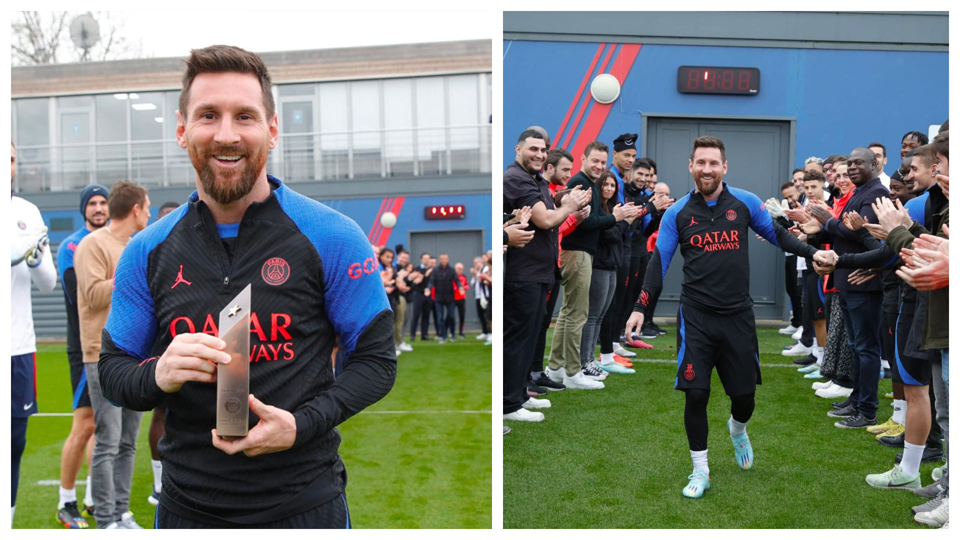 Video Watch Lionel Messi Return In France Receives Guard Of Honour By ...