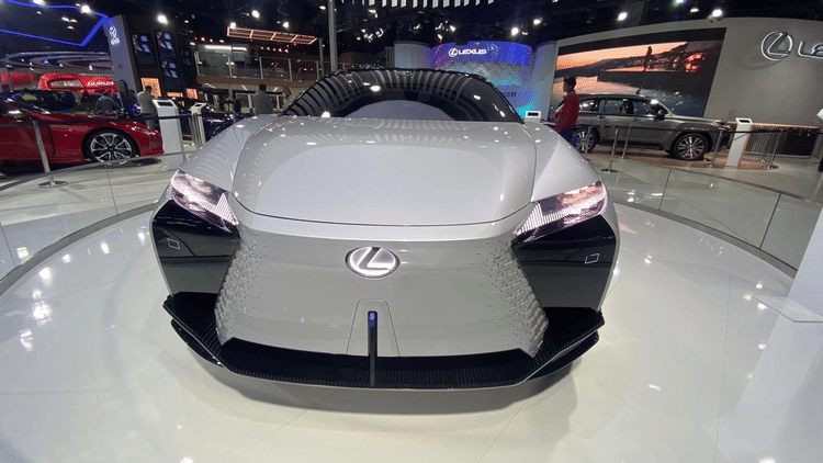 Lexus Showed Electric Concept Car Lf Z At The Auto Expo 2023, It Catches The Speed Of 0 To 100 ...