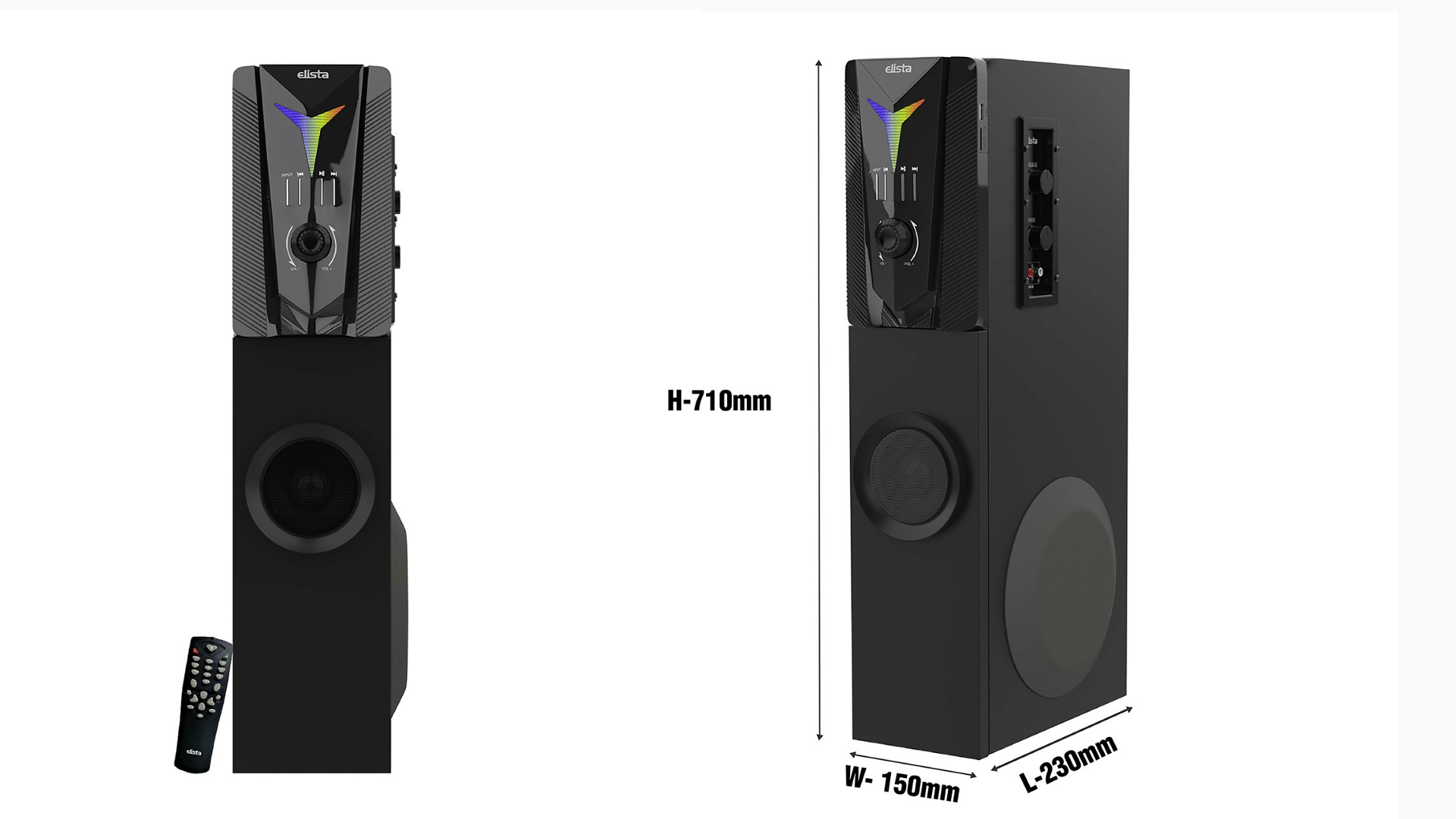 Elista Single Tower Speaker Els St6500aufb Powered By Bassxpert - Amar Ujala Hindi News Live ...