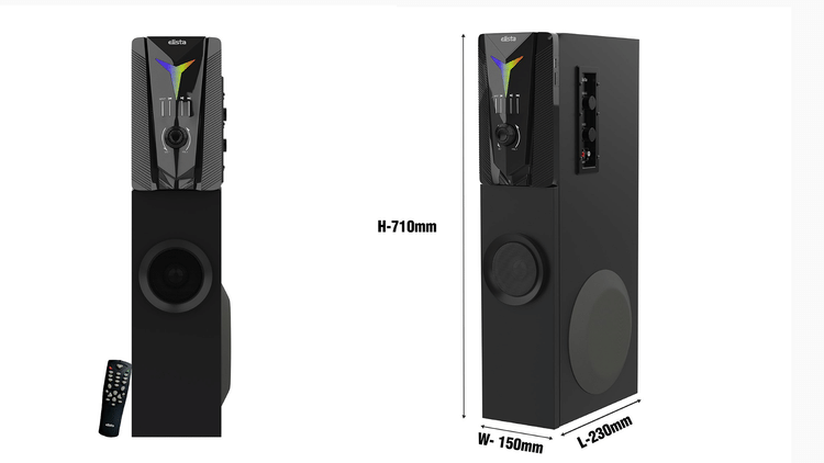 Elista Single Tower Speaker Els St6500aufb Powered By Bassxpert - Amar Ujala Hindi News Live ...