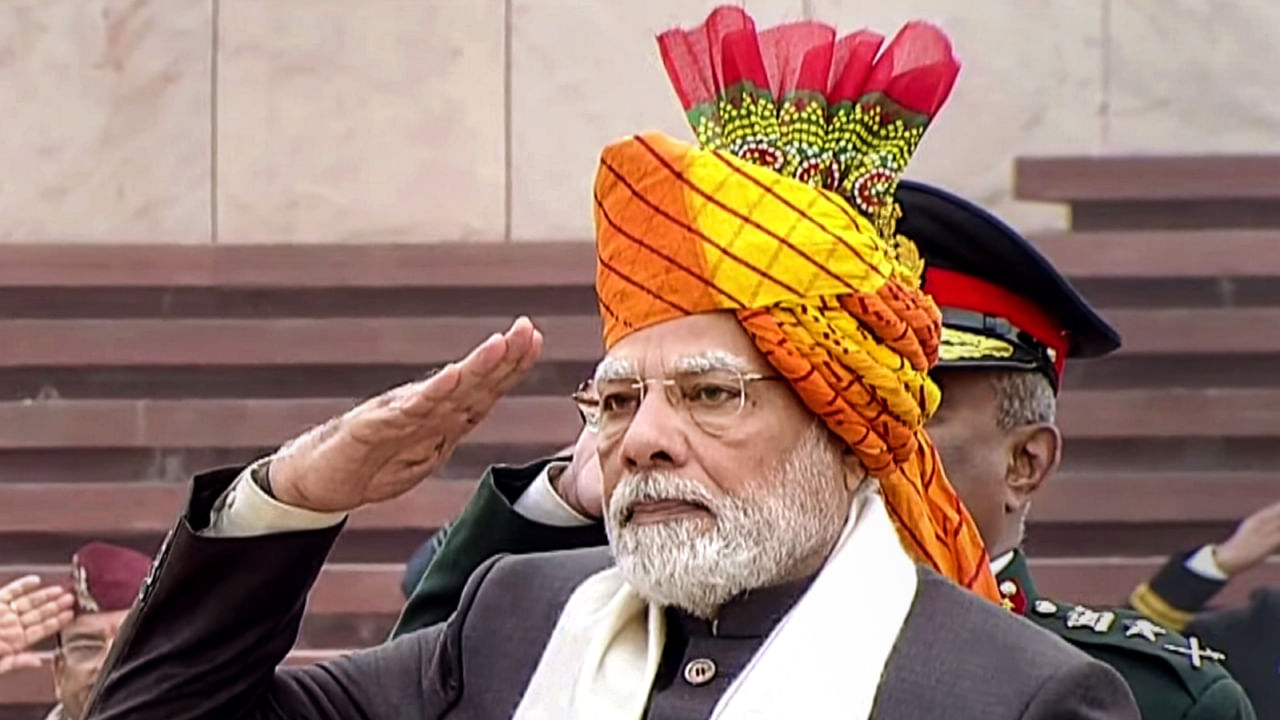 Pm Modi Dons Special 'pagdi' On Republic Day Influenced With Basant ...