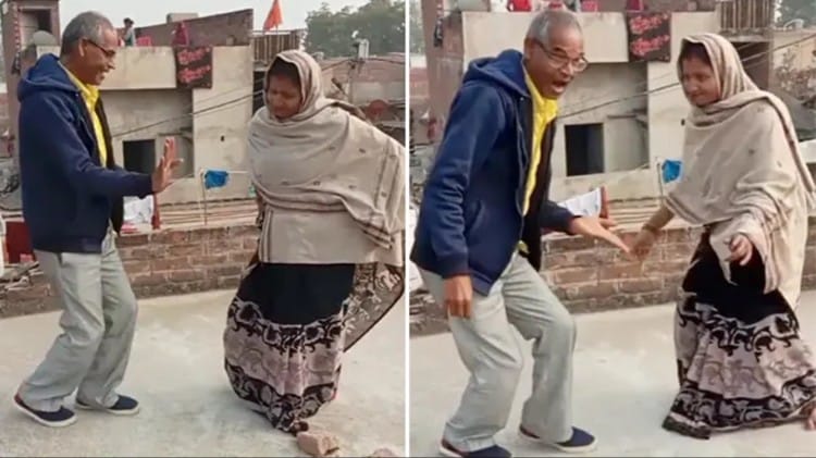 Dance Video:छत पर चाचा-चाची ने जमकर लगाए ठुमके, देखने के लिए लग गई ...