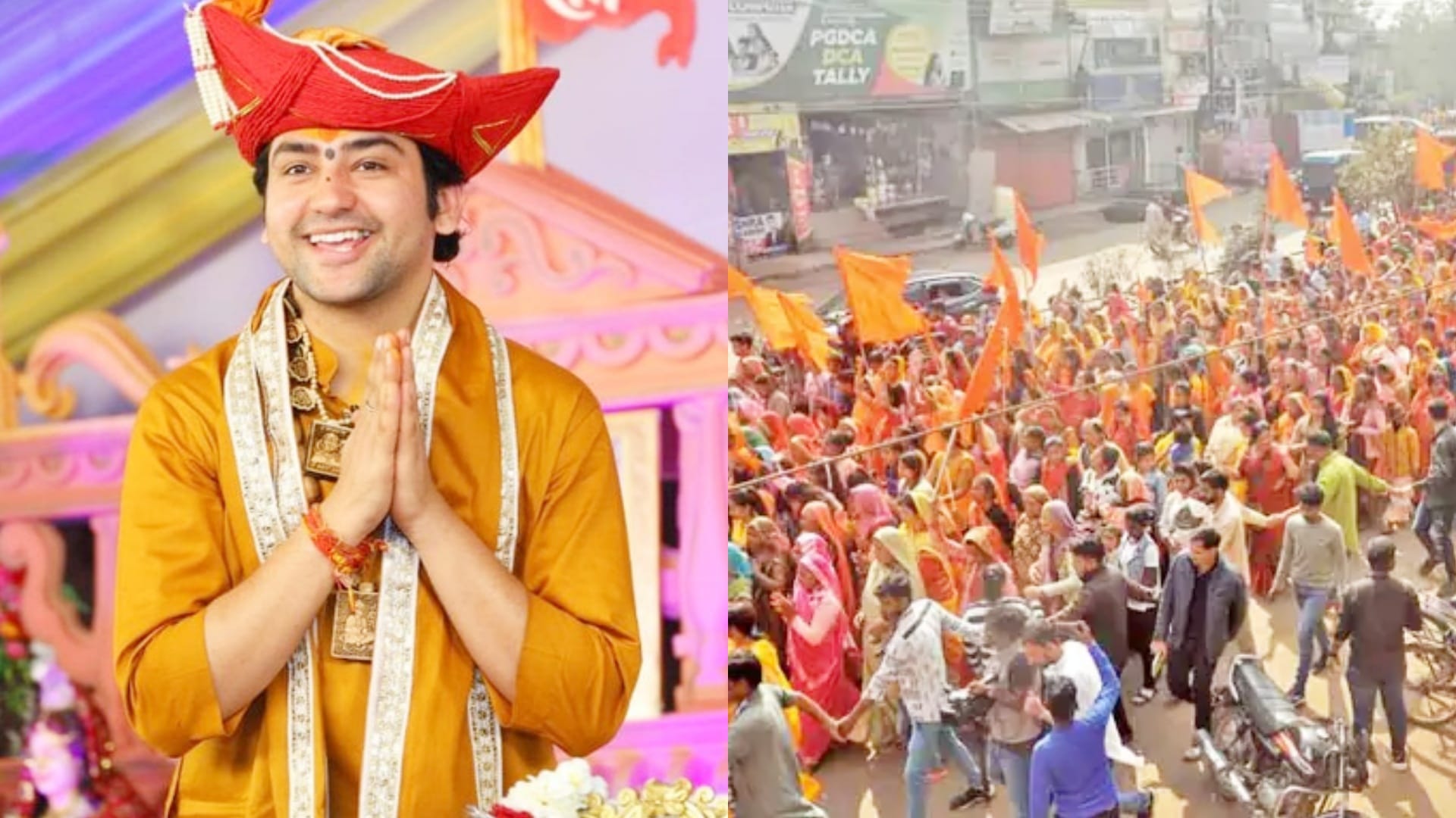 Bageshwar Dham Hindu Organization Took Out Rally In Support Of Baba ...