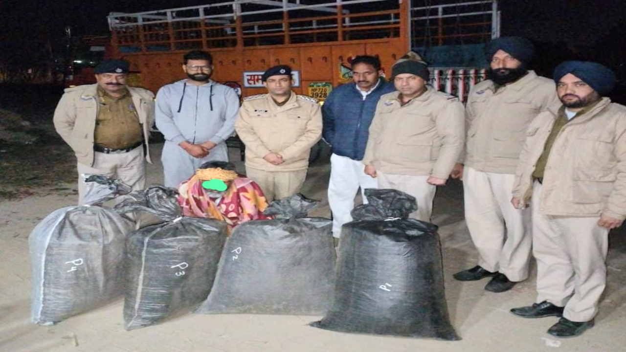 Una News:बाथू में 108.900 किलो भुक्की सहित ट्रक चालक गिरफ्तार, पंडोगा ...