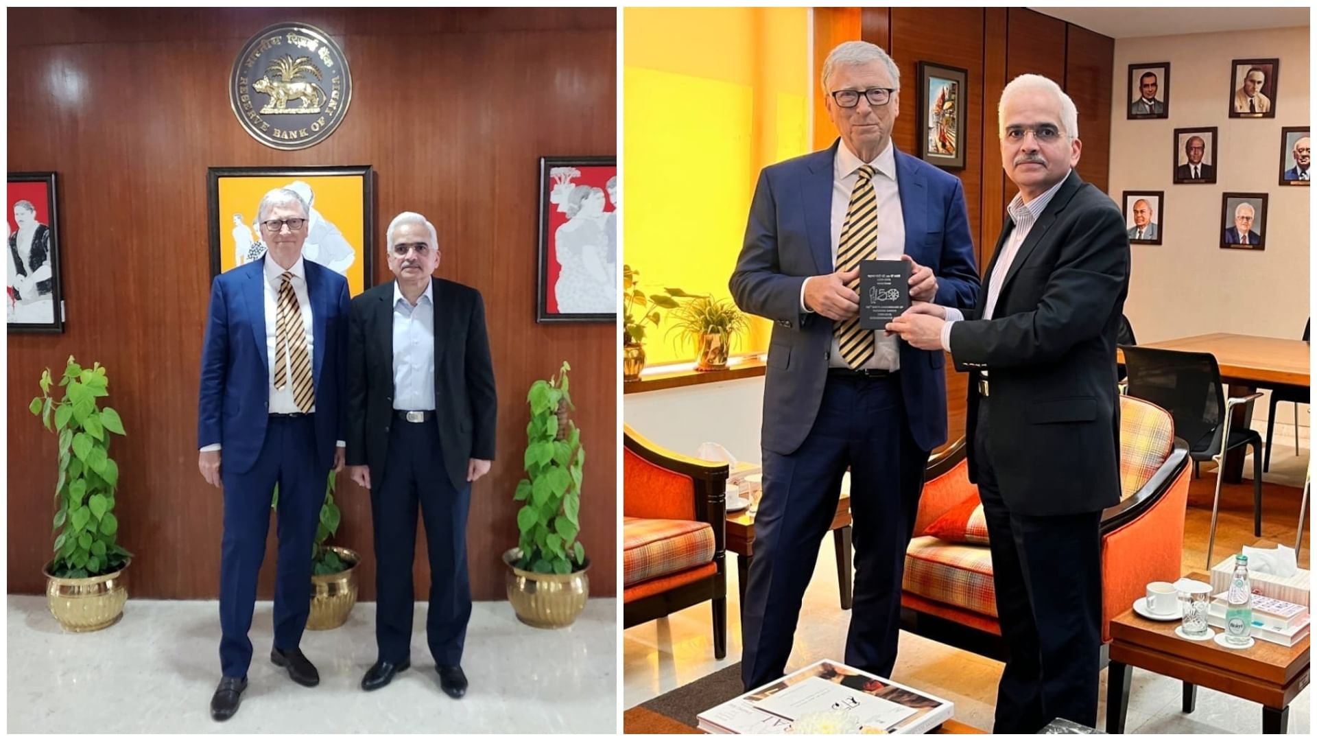 Microsoft Co-founder Bill Gates Meet Rbi Governor Shaktikant Das In ...