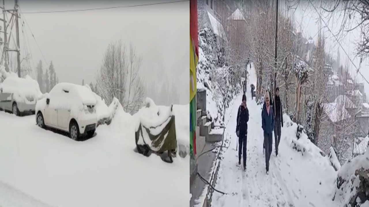 Himachal Weather Update: Snowfall In The Higher Reaches Of Kullu-lahaul, Rain In Shimla - Amar ...