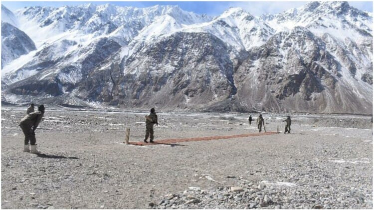 Indian Army Releases Photos Of Soldiers Playing Cricket In Galwan Ghati ...