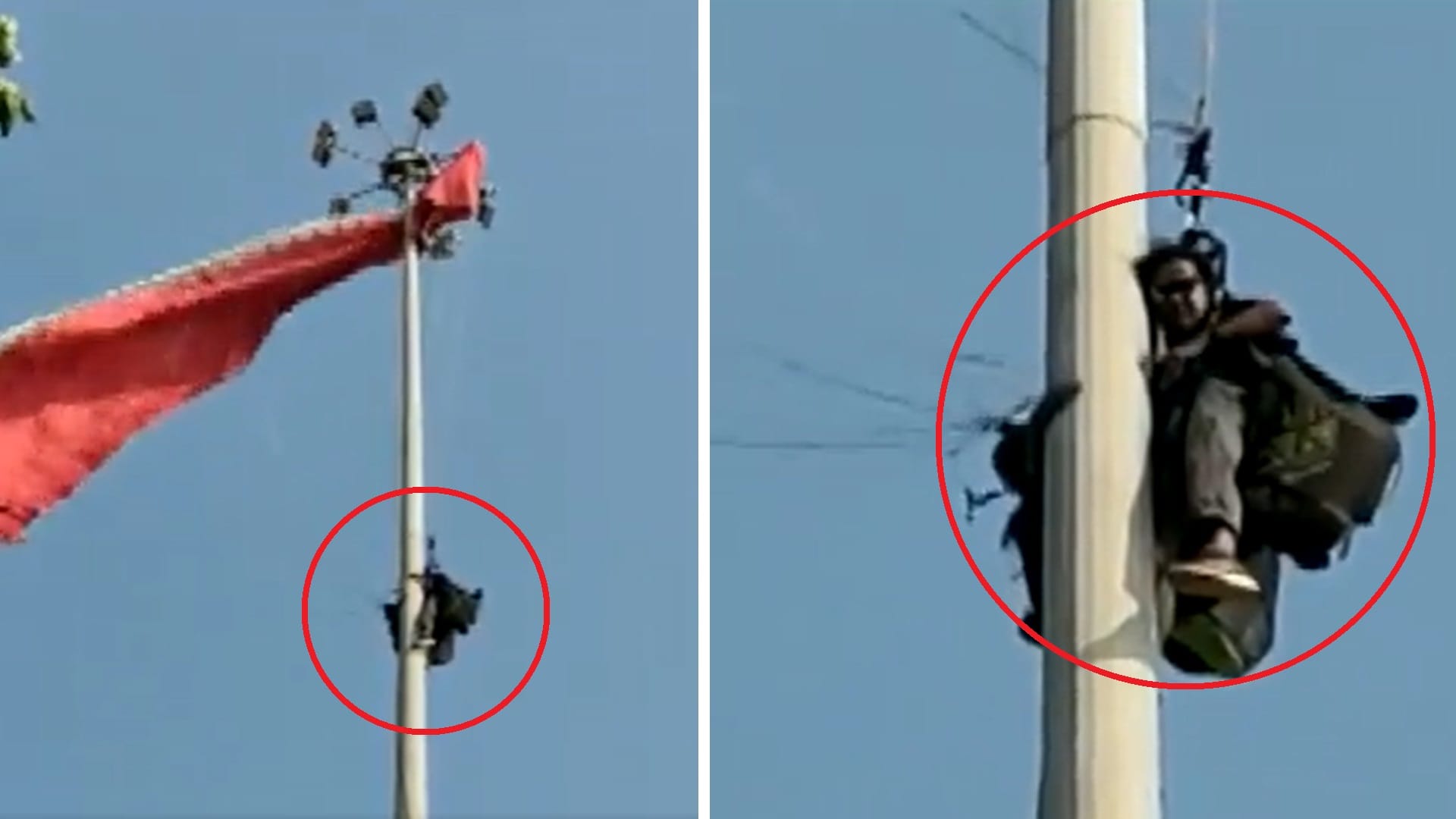 Kerala Man And Woman Met With An Accident While Paragliding Stuck On A ...